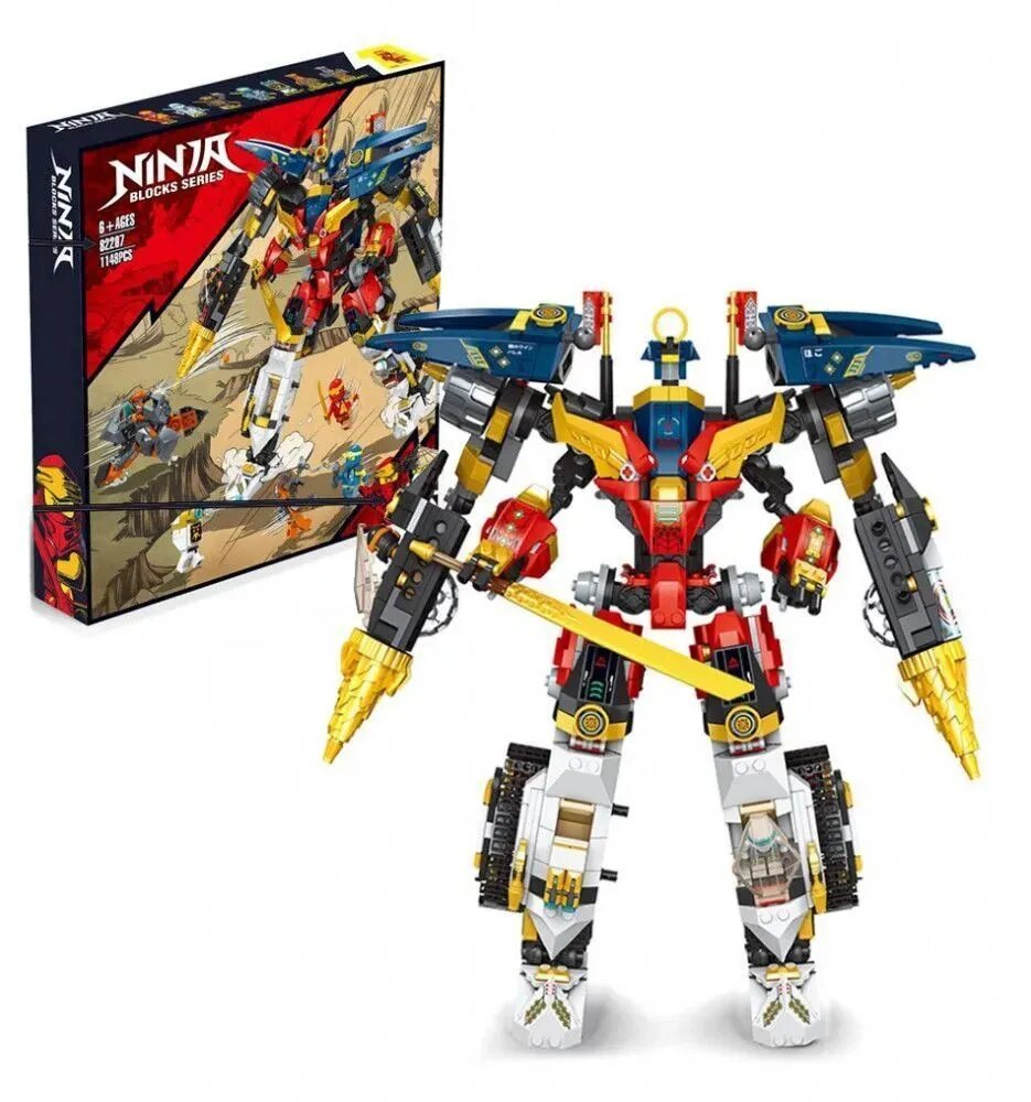 Конструктор Ninjago ниндзяго "Ультра-комбо-робот ниндзя", набор 1148 деталей