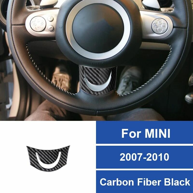 Наклейки из углеродного волокна для рулевого колеса и переключения передач Mini Cooper Hardtop R56, Clubman R55, Convertible R57, автомобильные аксессуары.