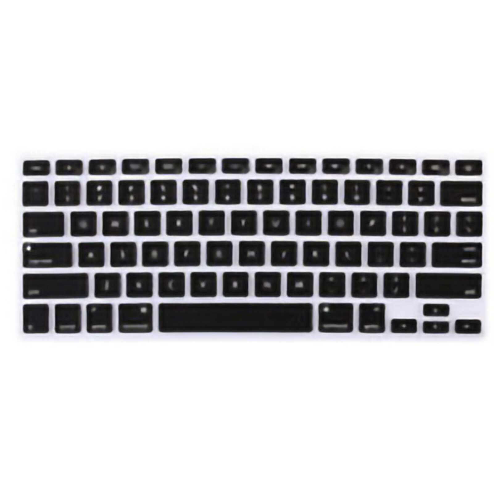 Чехол-накладка для клавиатуры MacBook 13"/15" с Touch Bar, силикон, черный, US