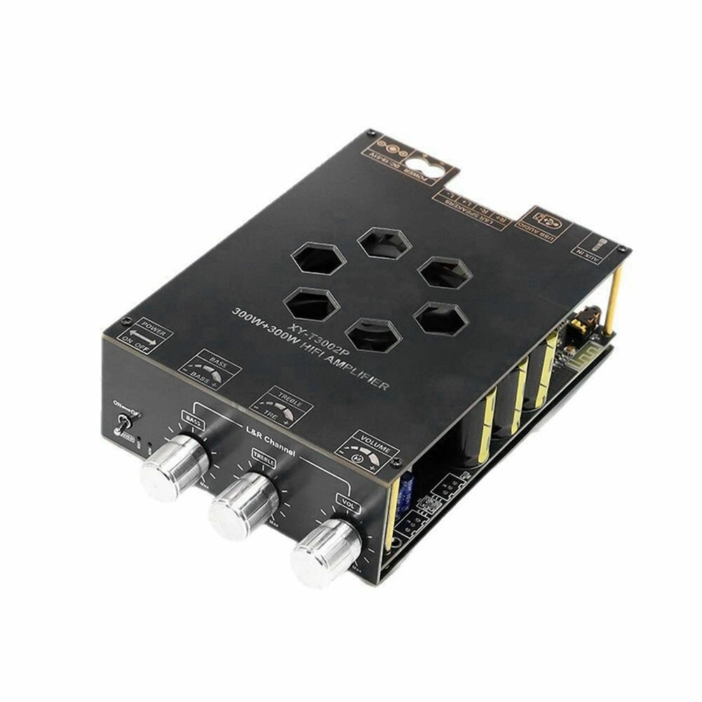 XY-T3002P Bluetooth аудио усилитель плата 300Wx2 TPA3255 модуль с корпусом стерео сабвуфер усилитель