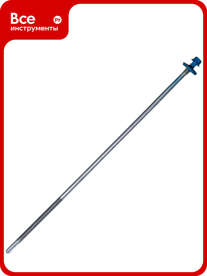 Саморез для сэндвич-панелей HARDWEX ТМ HWX16-P20-6.3/5.5x285 мм, св.№6, RUSPERT, RAL 5015, 50 шт. 5190024091841