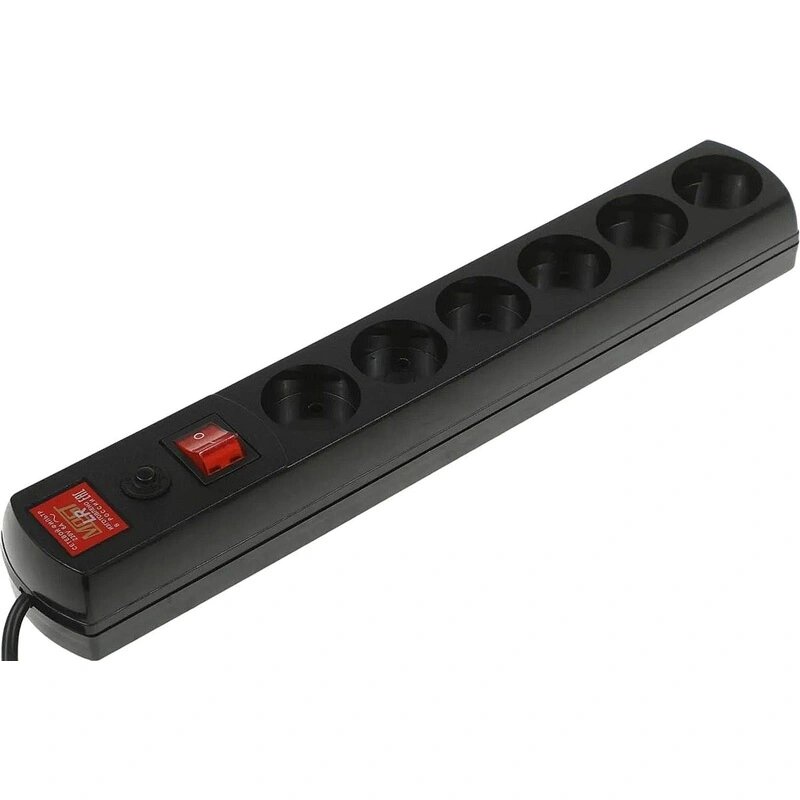 Сетевой фильтр Most LR 6р/1.7м черный LR 6-1.7-Ч