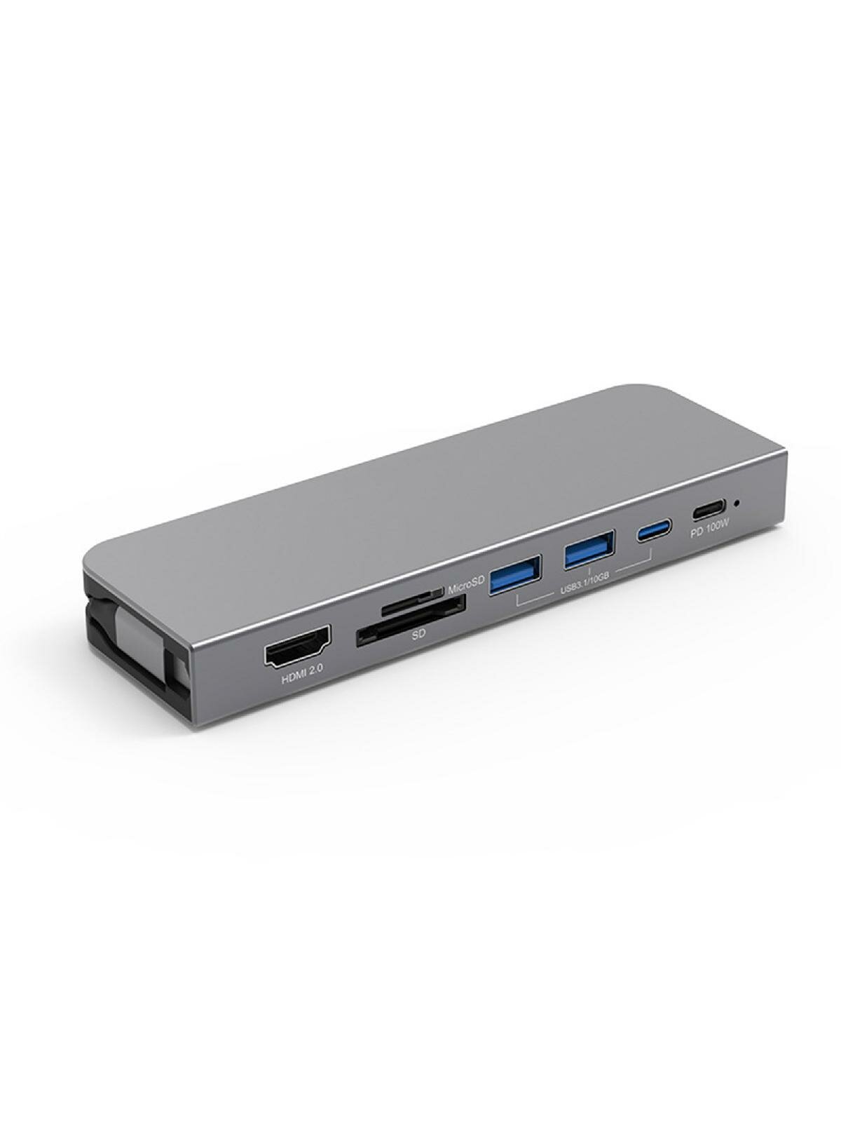 Blueendless USB 3.1 10Gb HUB Type-C Adapter Docking Station HDMI2.0-compatible Gigabit Lan PD 100W for MacBooks Laptop