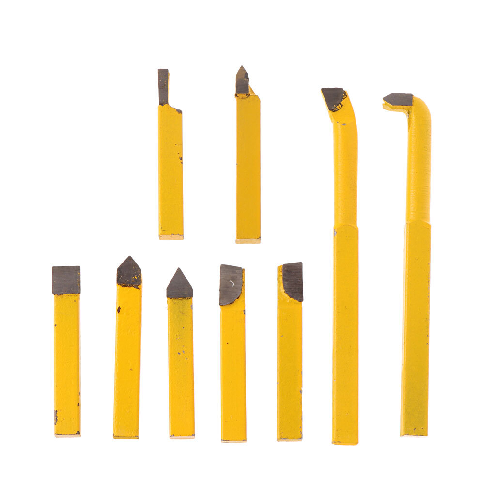 9 шт. 8x8 мм твердосплавные токарные фрезы по металлу набор режущих инструментов токарные расточные