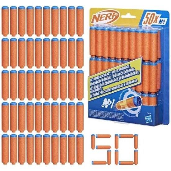 Патроны для бластеров Nerf F8639 N-Series N1 Refill, 50 шт.
