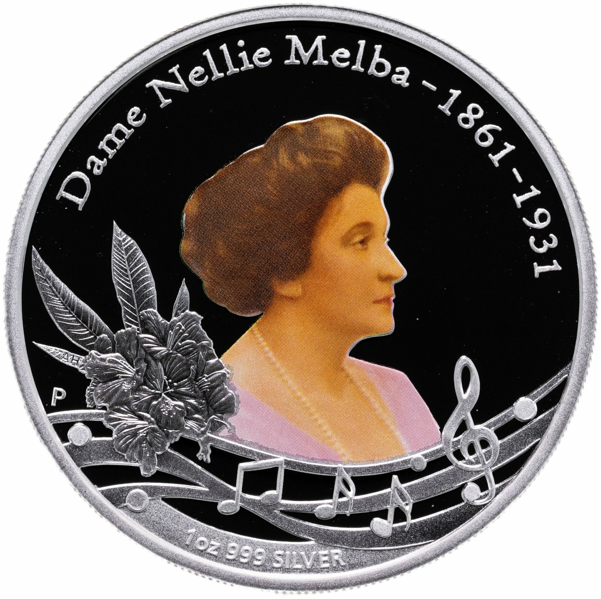 Австралия 1 доллар 2011 "Певица Нелли Мелба" в футляре, с сертификатом, Серебро 999, в сохранности Proof