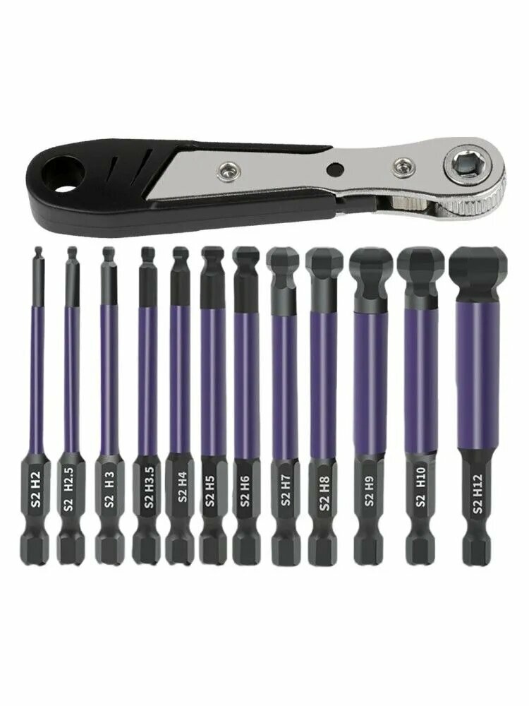 Набор бит для отвертки с шаровым наконечником