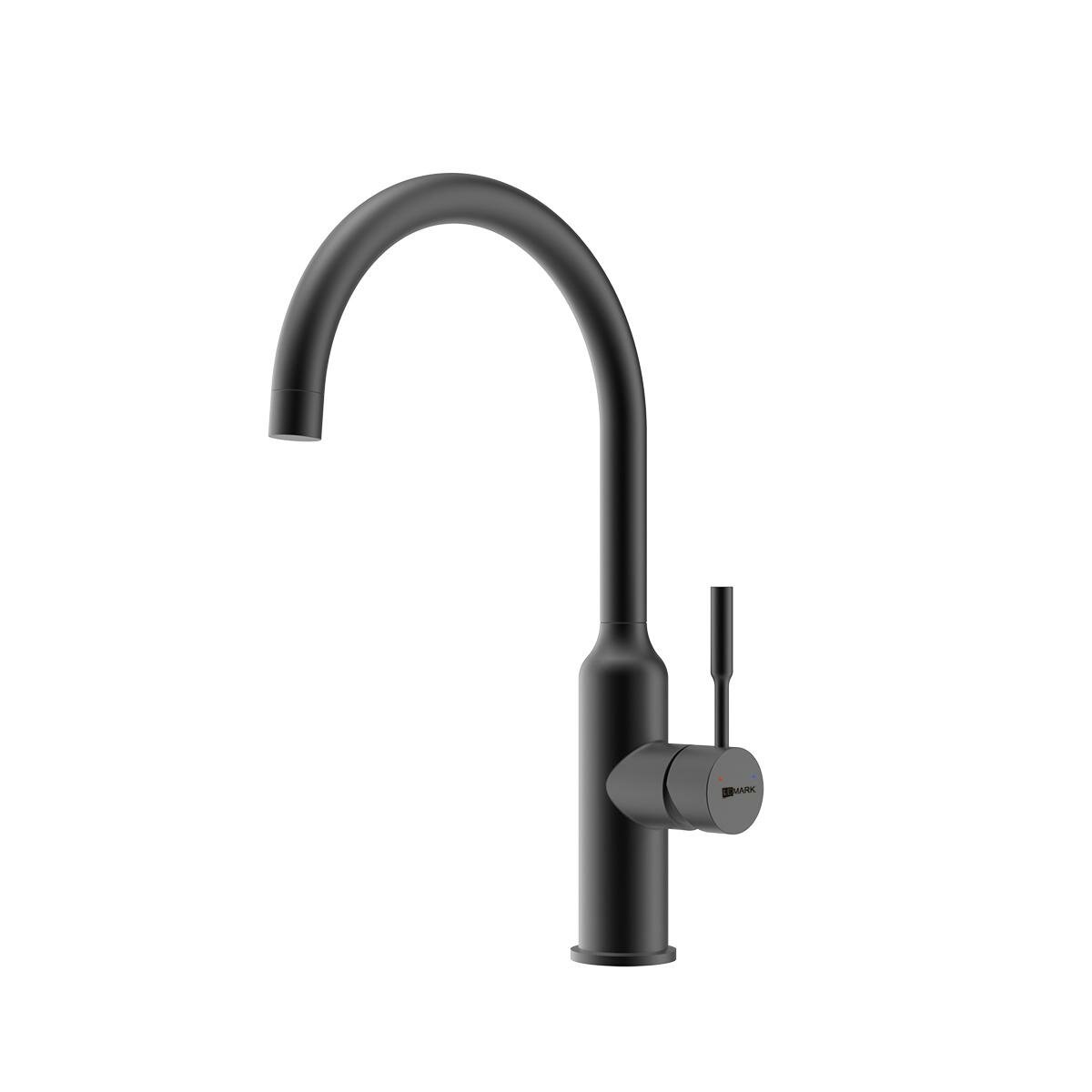 Смеситель для кухни Lemark Expert LM5079BL черный, рычажный, нержавеющая сталь