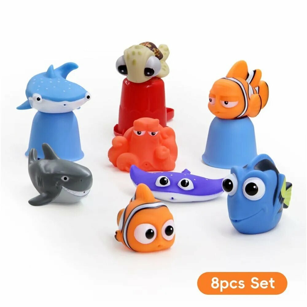 Забавные плавающие игрушки: резиновые морские животные для ванны. Безопасные и экологичные для детей.