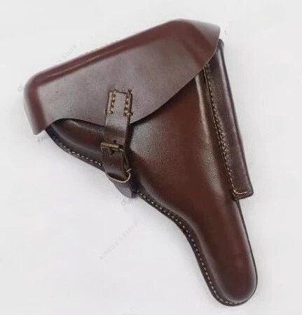 Кожаная кобура для пистолета Люгера WWII Коричневый, Коричневый