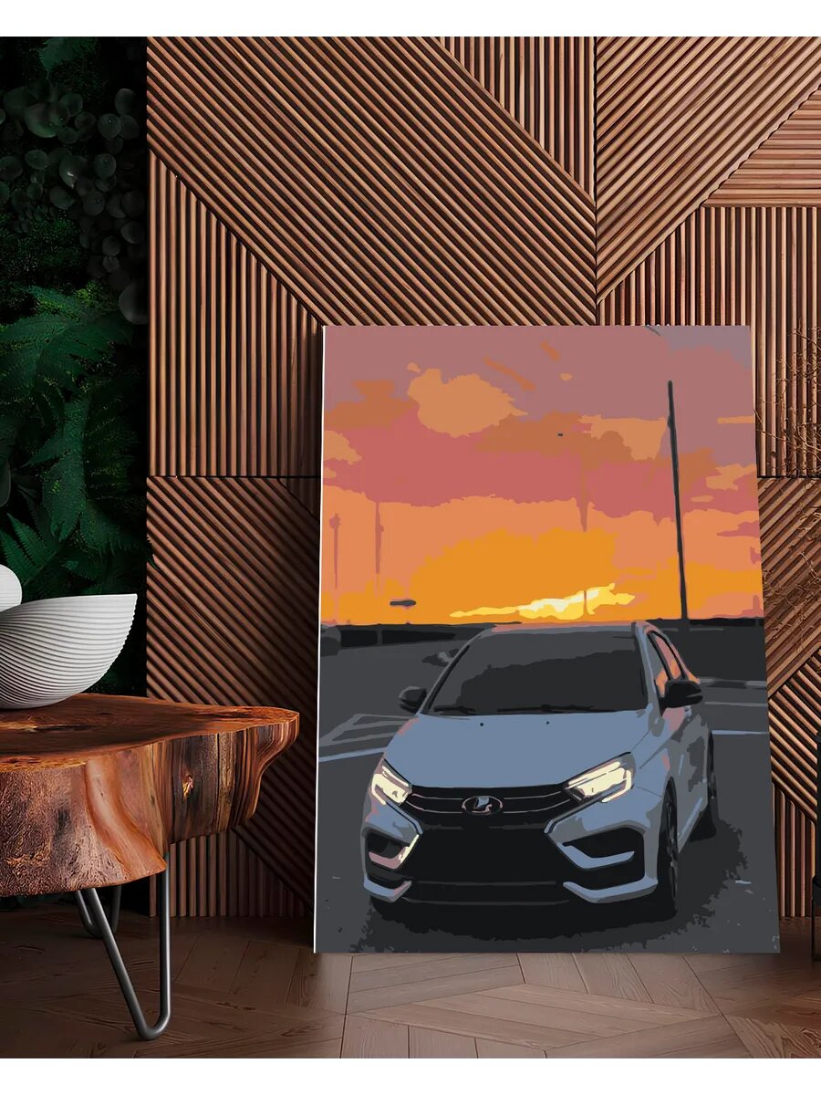 Картина по номерам Белая-Веста-Лада