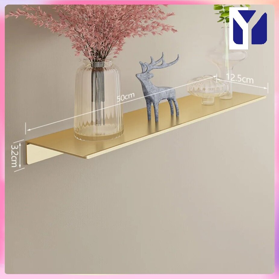 Полка для ванной матовое золото алюминий 50cm Shelf
