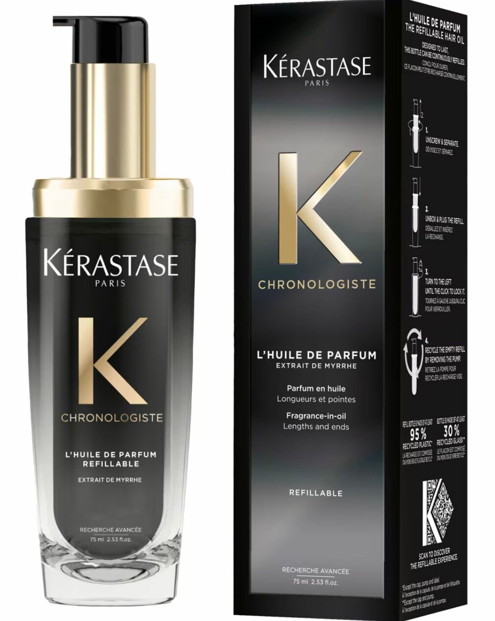Kerastase Chronologiste Parfum - Масло парфюм с термозащитой для волос 100 мл