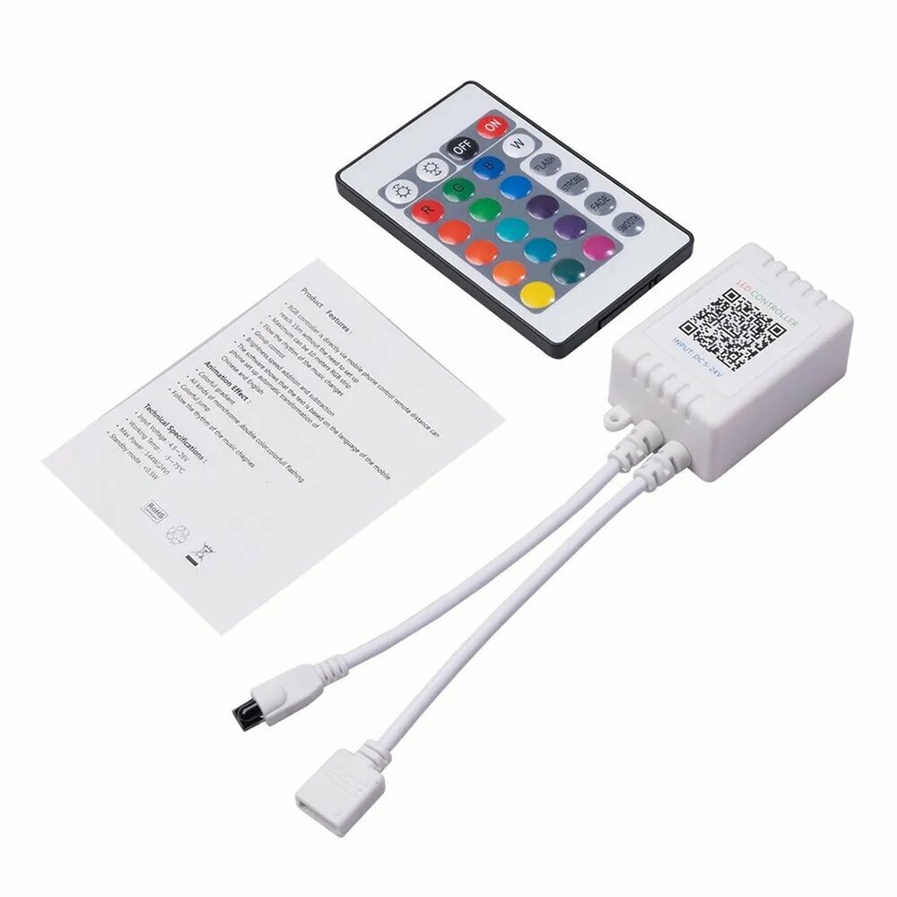 RGB Контроллер Светодиодной Ленты, Из ABS-пластика, Для Умного Освещения, 1 Комплект
