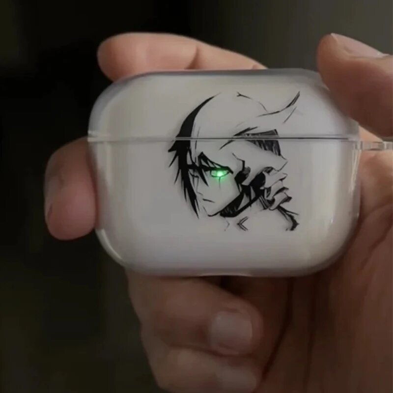 Чехол для Airpods Pro аниме Ulquiorra Cifer, прозрачный, с lanyard