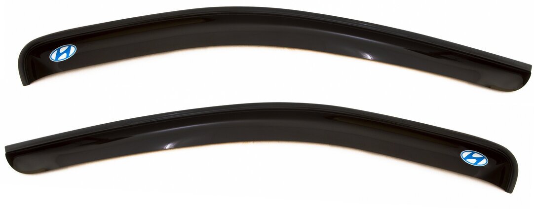 Дефлекторы для HYUNDAI STAREX H1 II 2007- (2 шт.), накладной / Хендай Н-1