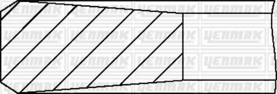 YENMAK 9109691000 кольца поршневые! d94.4x2.5x2x2.5 STD (к-кт на 1 порш.)\ Peugeot Boxer 2.8HDi 95>