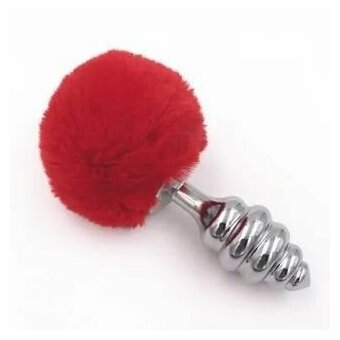 Гофрированная анальная пробка кролика