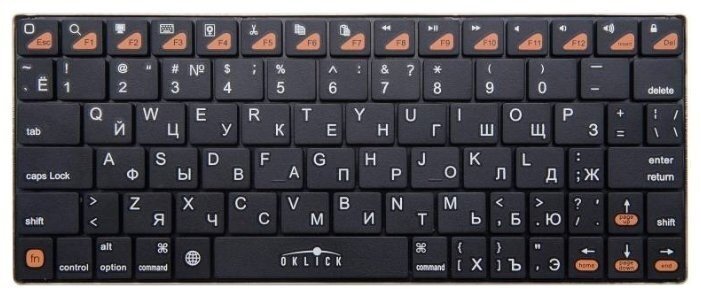 Oklick 840S Wireless Keyboard Black Bluetooth