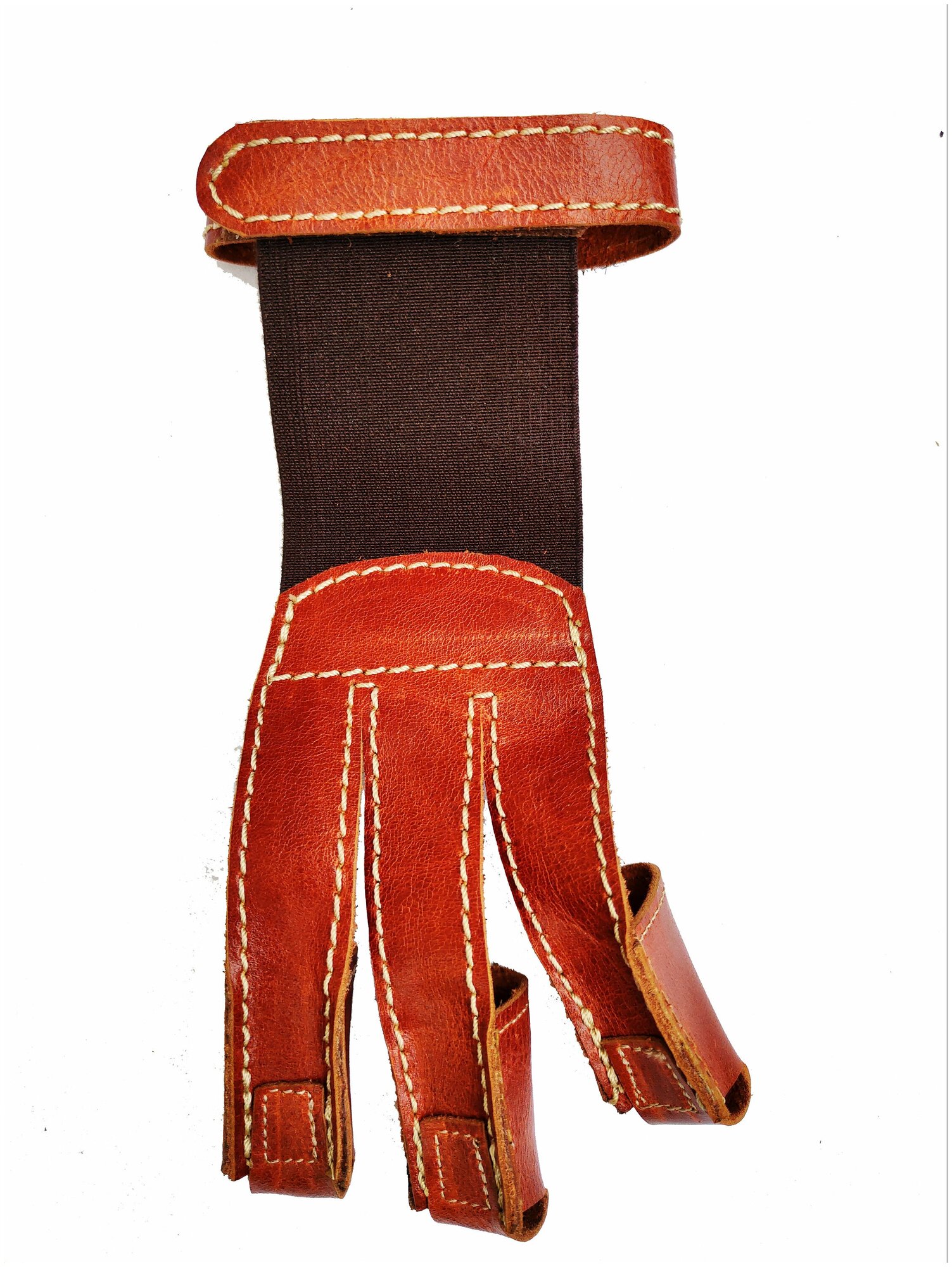 Перчатка для стрельбы из лука Нимфа коричневая женская