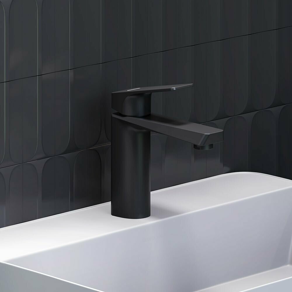 Смеситель для раковины Damixa Skyline, черный, инновационное PVD-покрытие, аэратор EcoSave