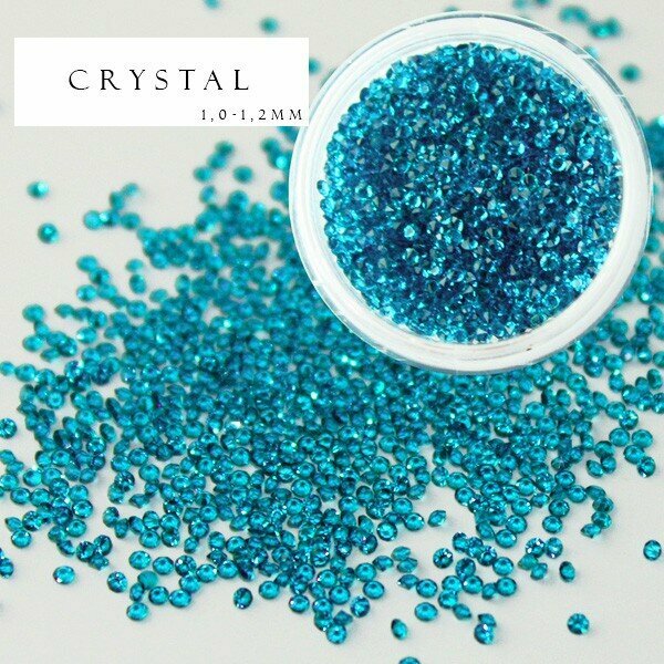 Хрустальная крошка бирюзовая №1026 Zoo Nail Art 1000 шт