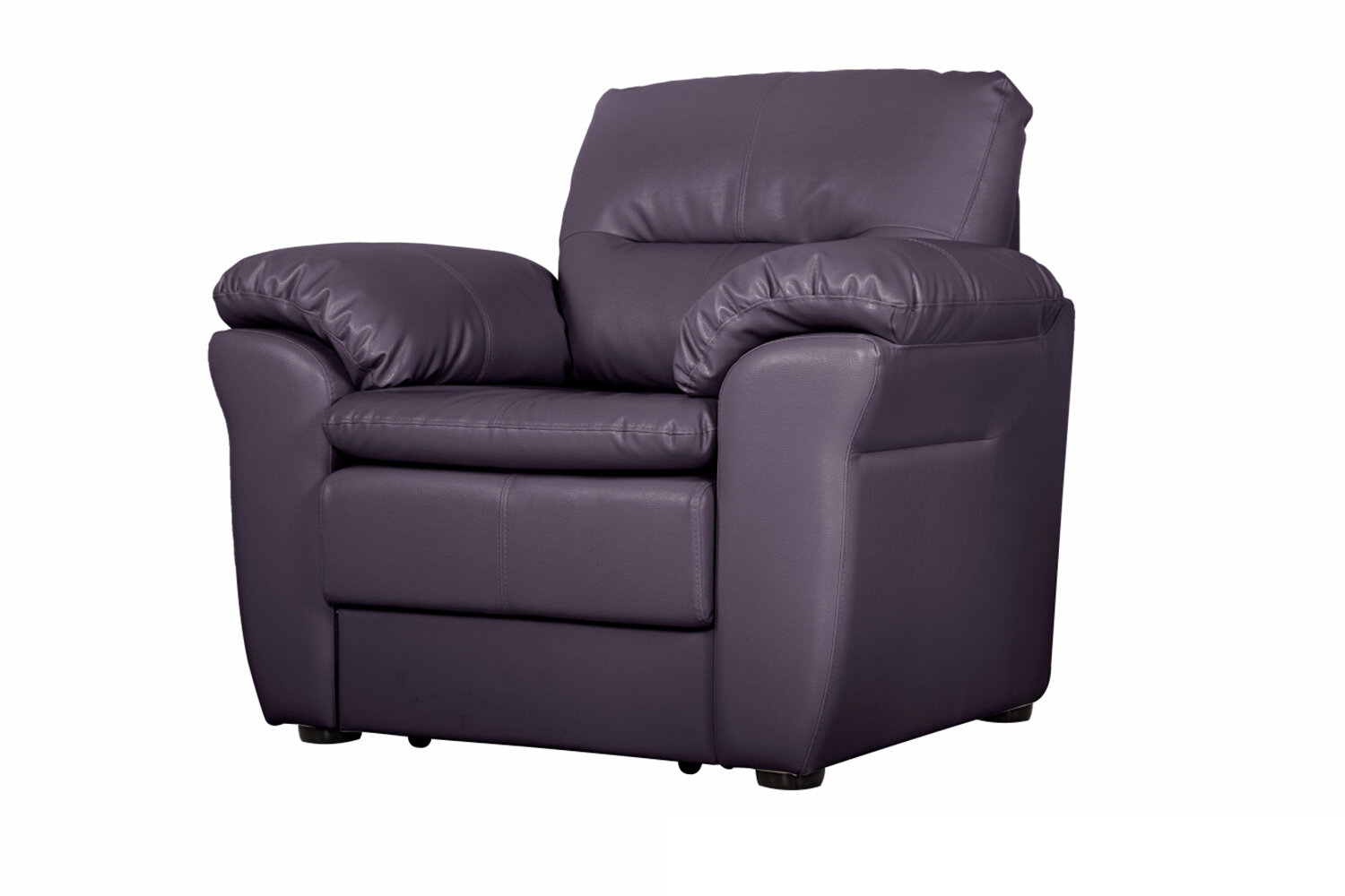 Кресло Hoff Римини, 116х100х90 см, натуральная кожа, цвет лавандовый