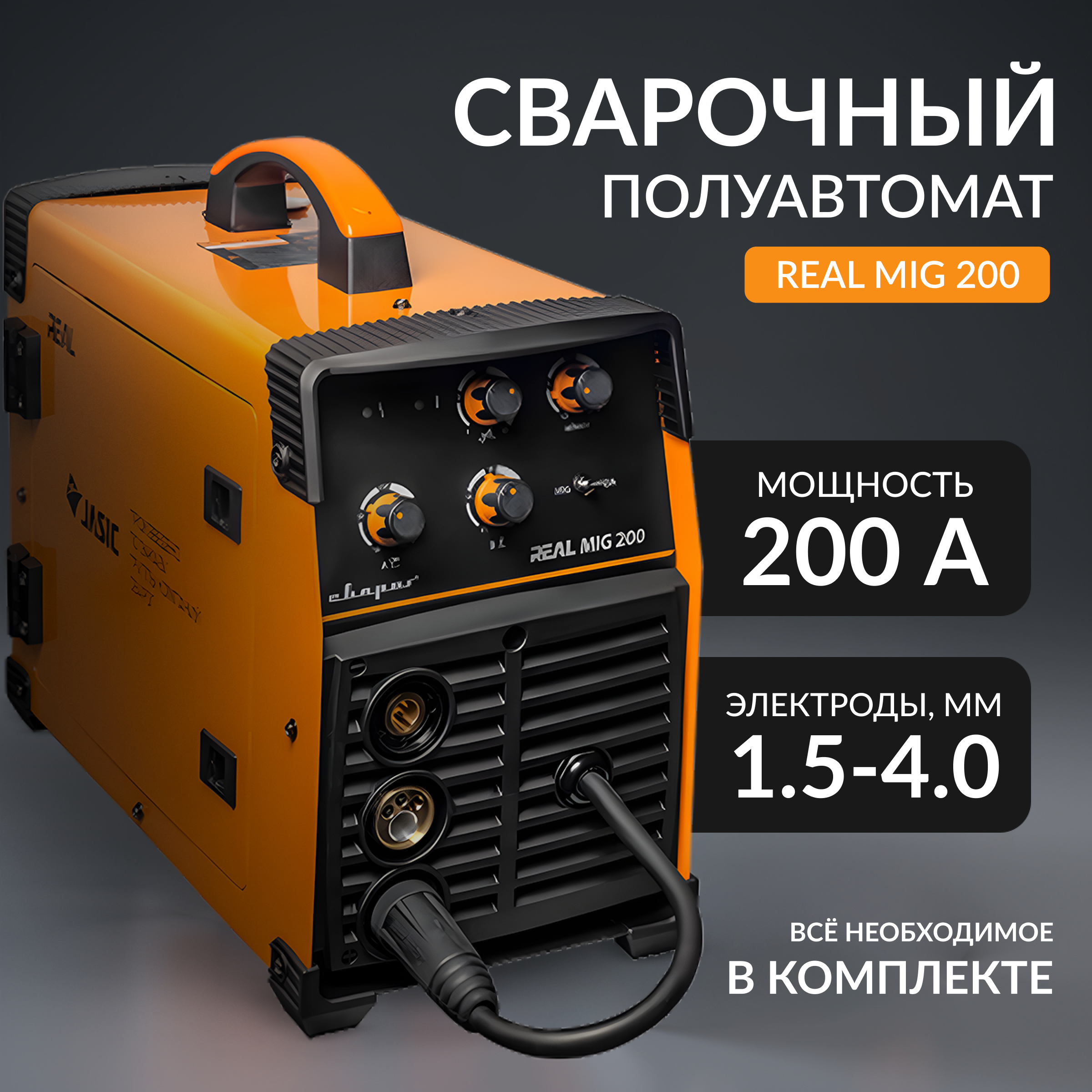 Сварочный инвертор Сварог REAL MIG 200