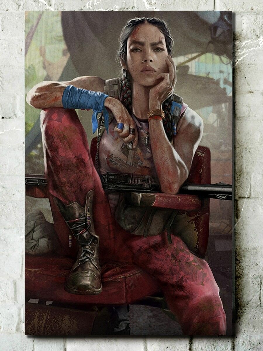 Картина интерьерная на дереве Far Cry 6 Злодей, Индюк, Шутер, Во все тяжкие - 14321