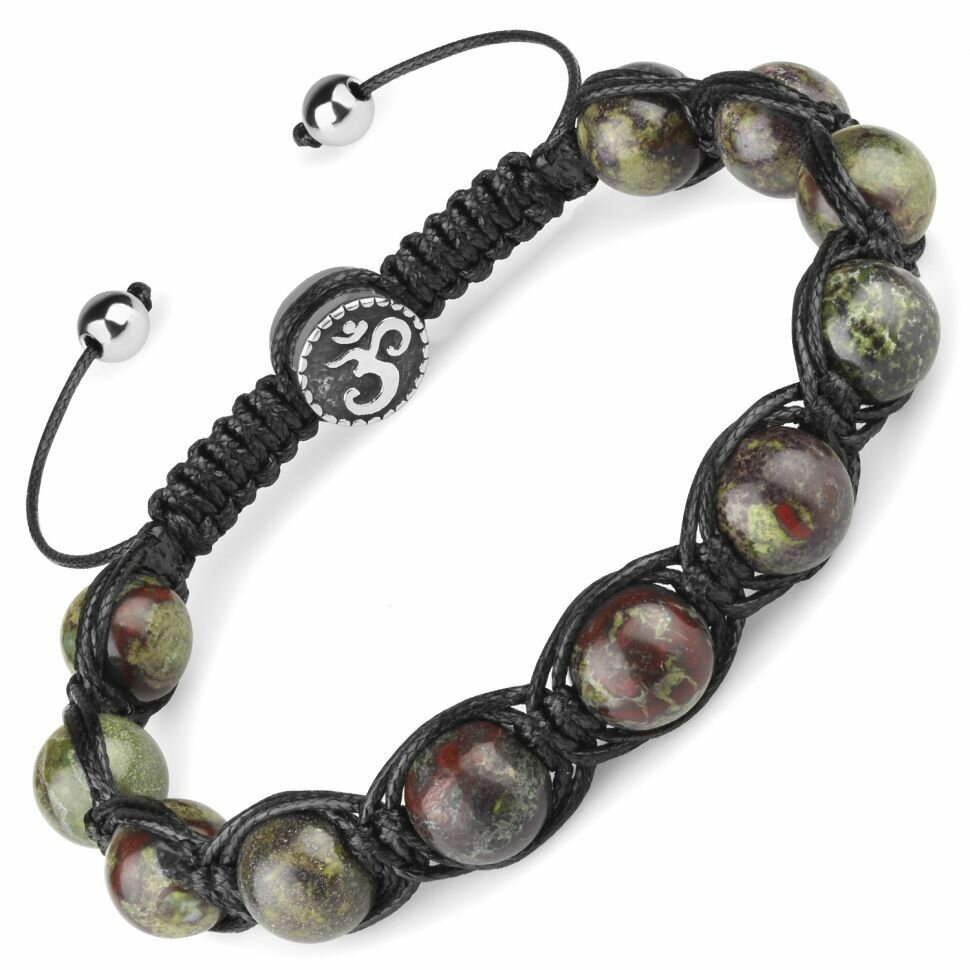 Плетеный браслет, яшма