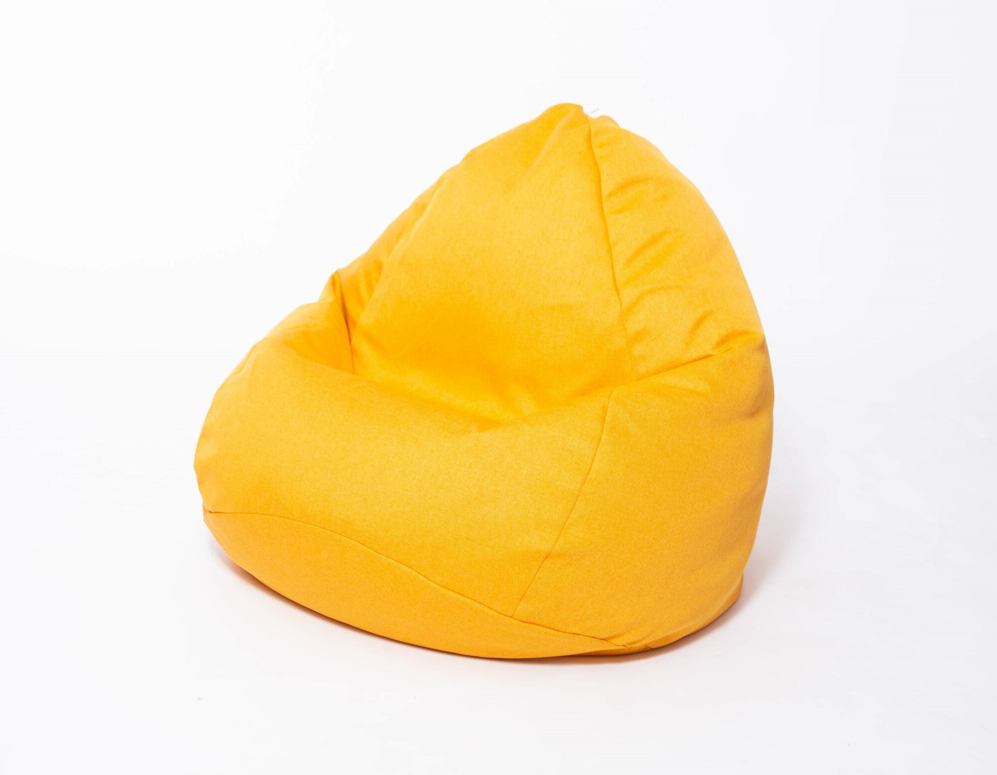 Кресло-мешок WOWPUFF юниор 100*75 см XL рогожка Оранжевая съемный чехол бескаркасный