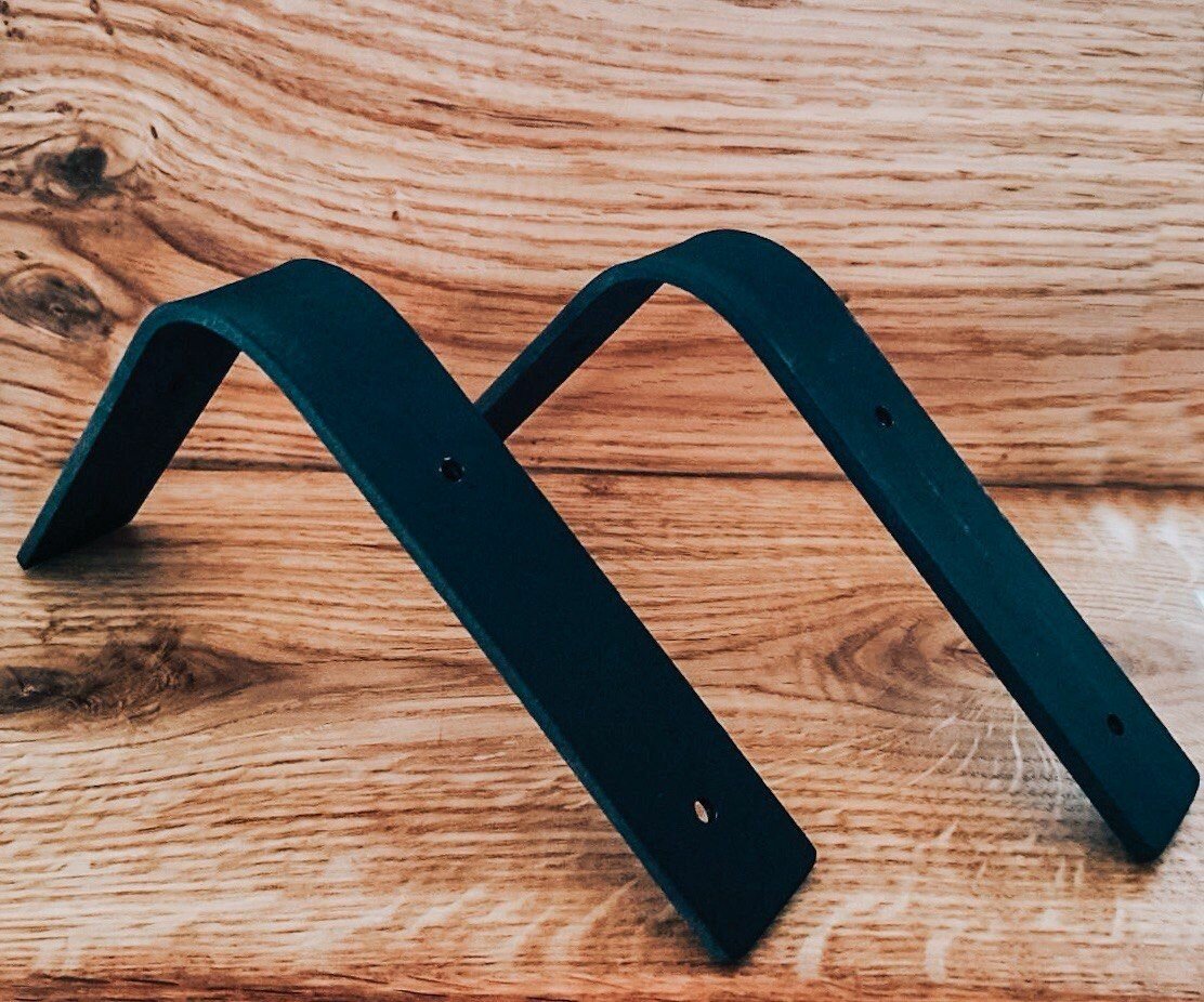 Крепление для полки в стиле лофт , металл, цвет чёрный матовый, 12x14x3 см