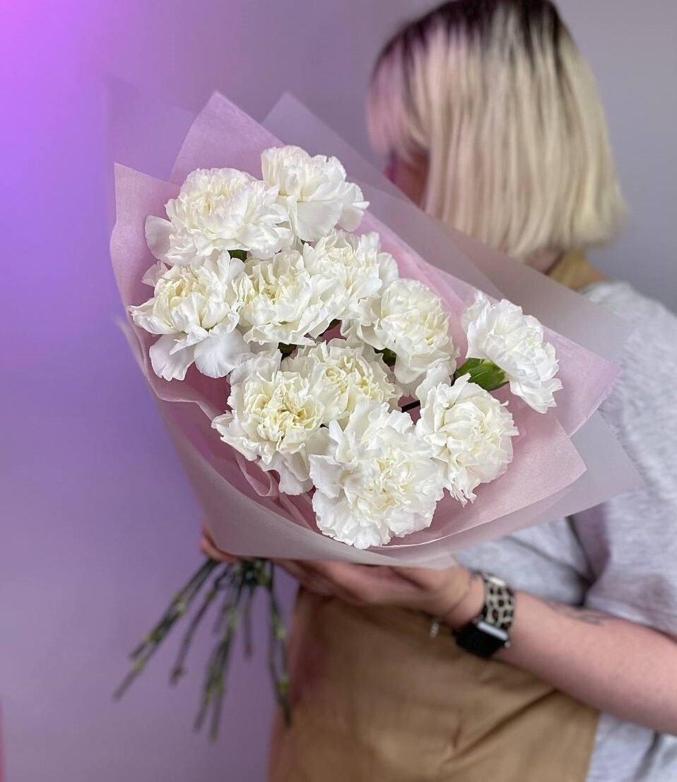 Моно из диантусов 11 штук