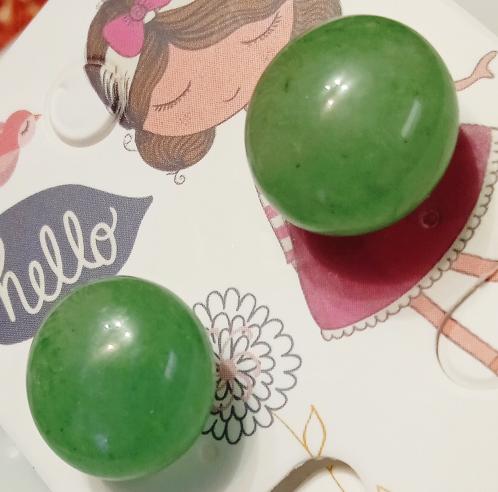 Комплект серег, тигровый глаз, нефрит, аметист, лазурит, кварц