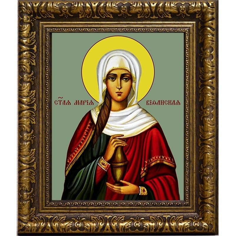 Мария Вифанская праведная, сестра Лазаря Четверодневного. Икона на холсте.