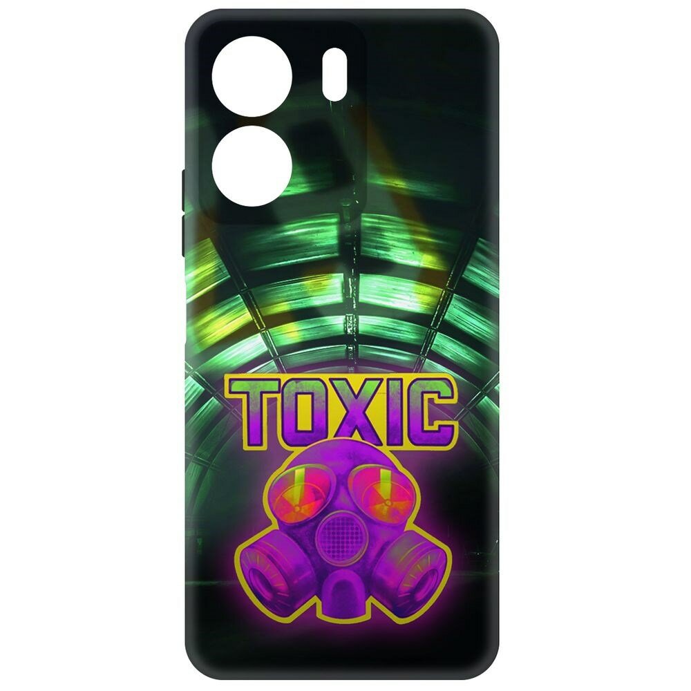 Чехол-накладка Krutoff Soft Case Cтандофф 2 (Standoff 2) - Стикер Toxic для Xiaomi Redmi 13C черный