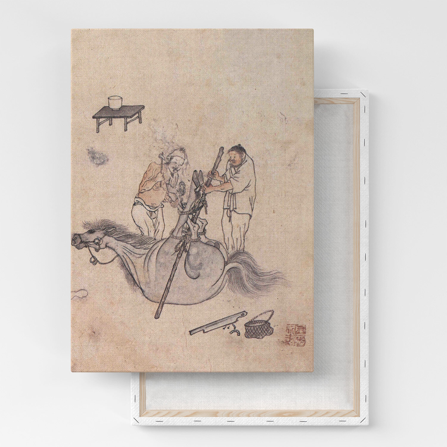 Картина на холсте, репродукция / Ким Хон До / Размер 30 x 40 см