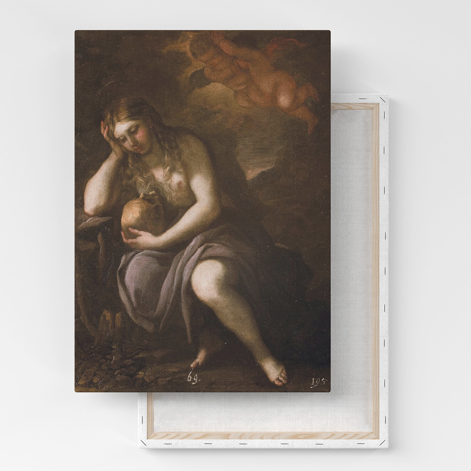 Картина на холсте, репродукция / Лука Джордано - La Magdalena Penitente / Размер 60 x 80 см