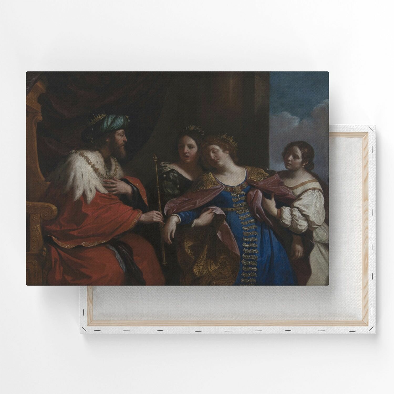 Картина на холсте, репродукция / Гверчино - Esther before Ahasuerus / Размер 30 x 40 см