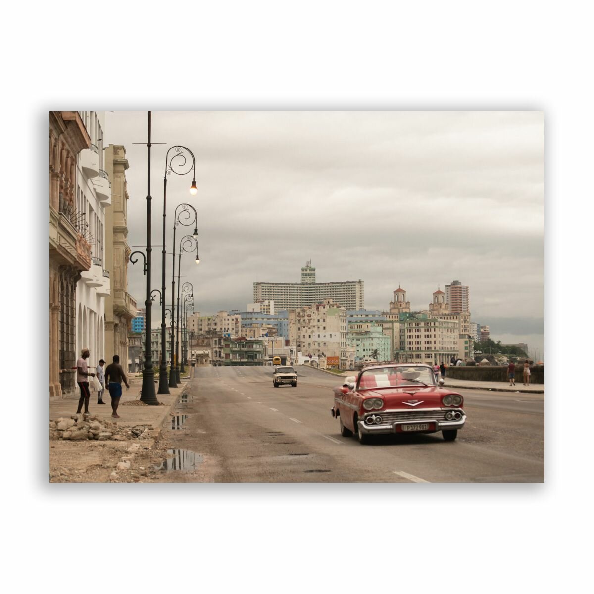 Постер, плакат на бумаге / Ретро автомобили / Размер 80 x 106 см