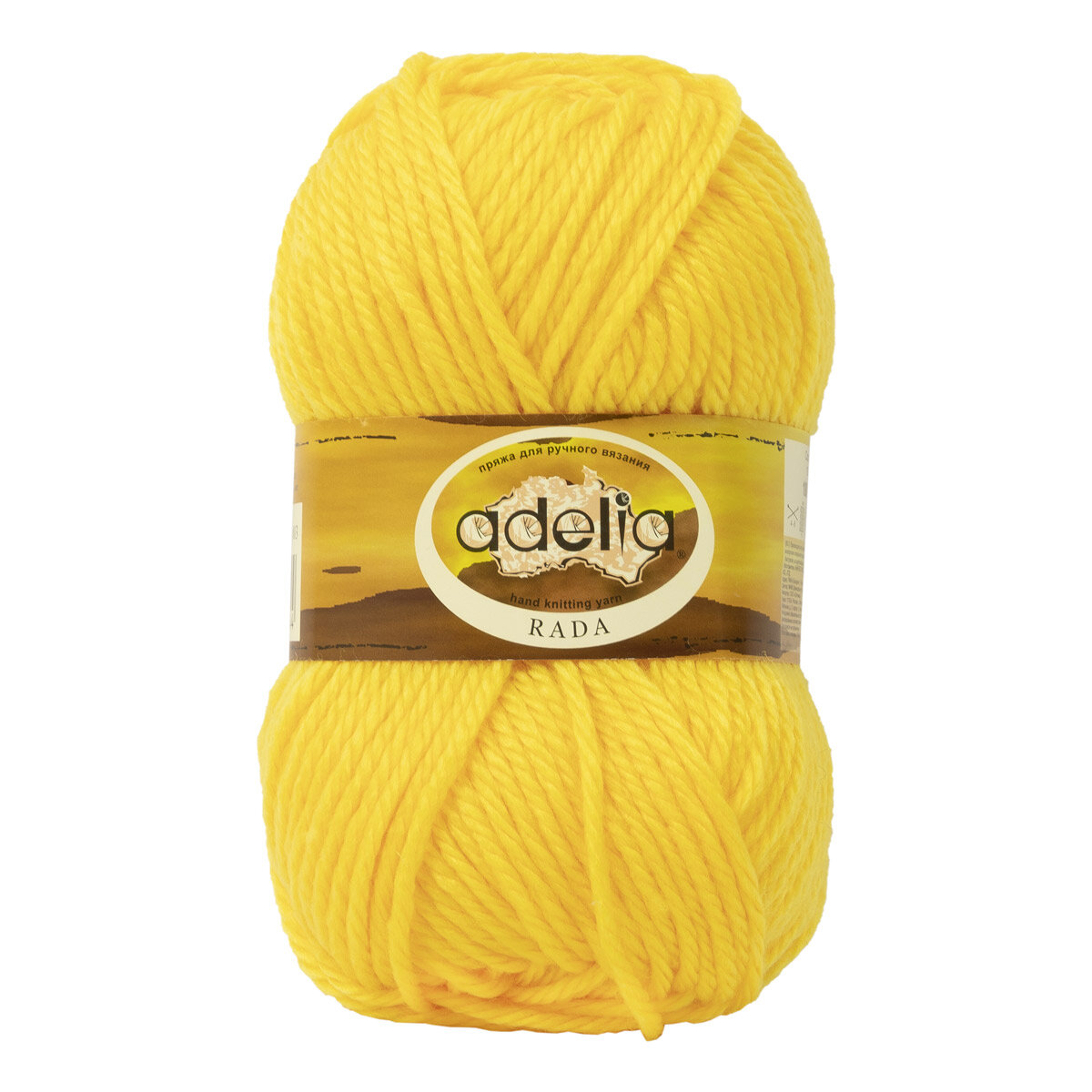 Пряжа ADELIA "RADA" 100% акрил 100 г 80 м №003 желтый