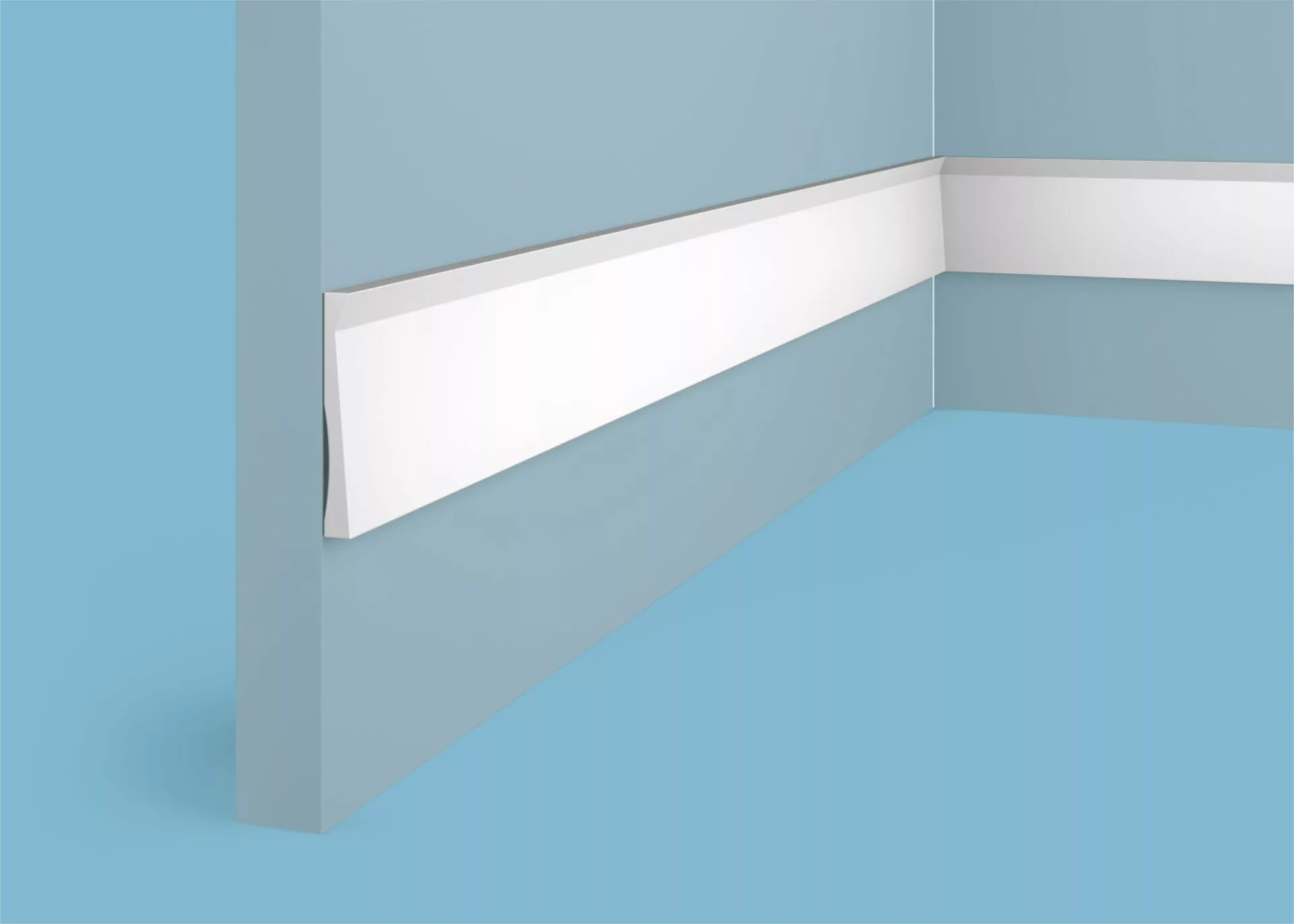 Набор 10 шт. Молдинг MX048 декоративный настенный, 50х6, 2000мм, Экополимер Cosca Décor