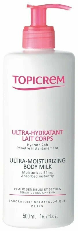 Topicrem Ультра-увлажнение - чувствительная и сухая кожа Ультра-увлажняющее молочко для тела 500 мл