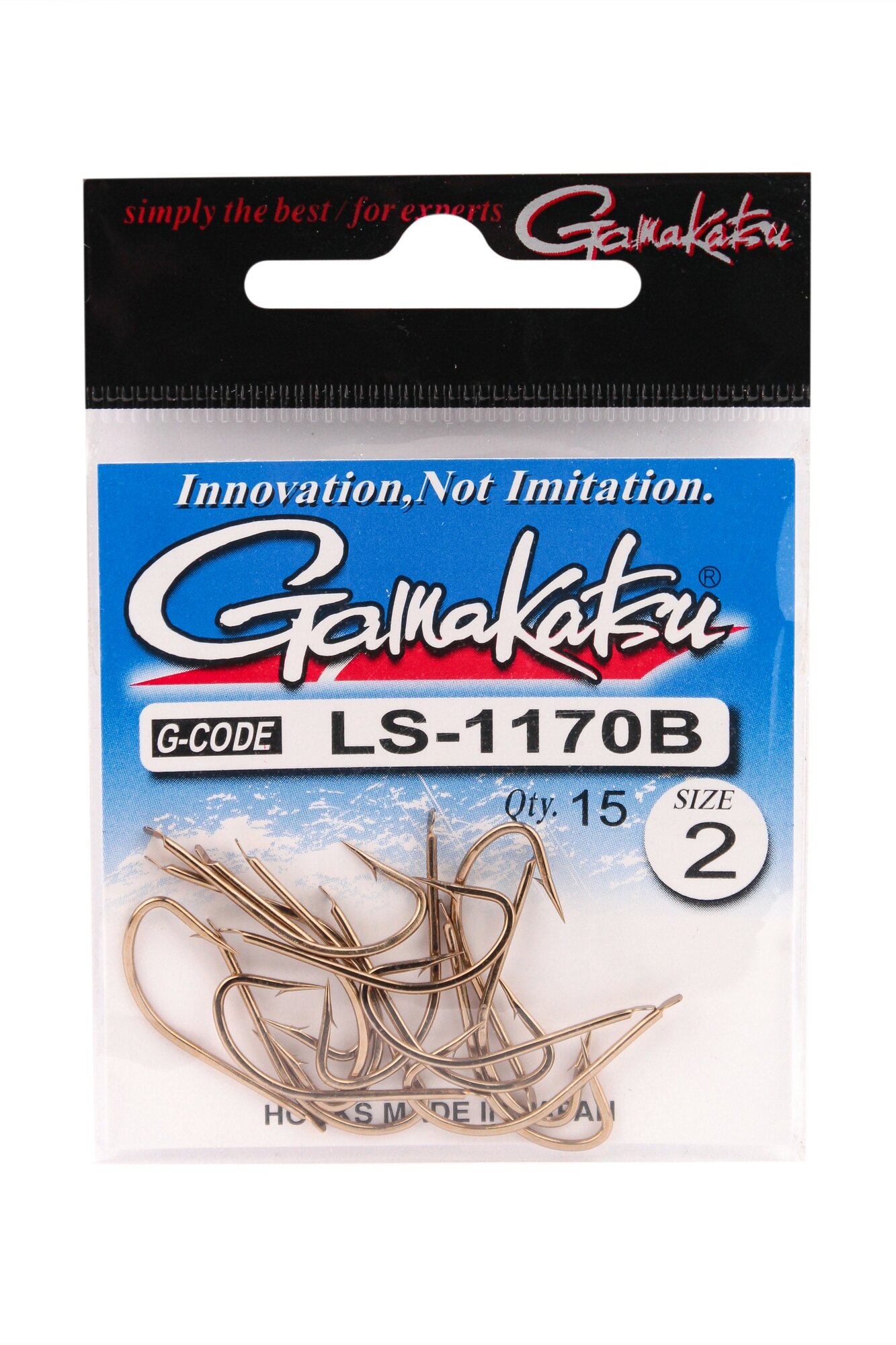 Gamakatsu NL LS-1170B бронзовый крючок №2 для джиговой и матчевой ловли для спиннинга