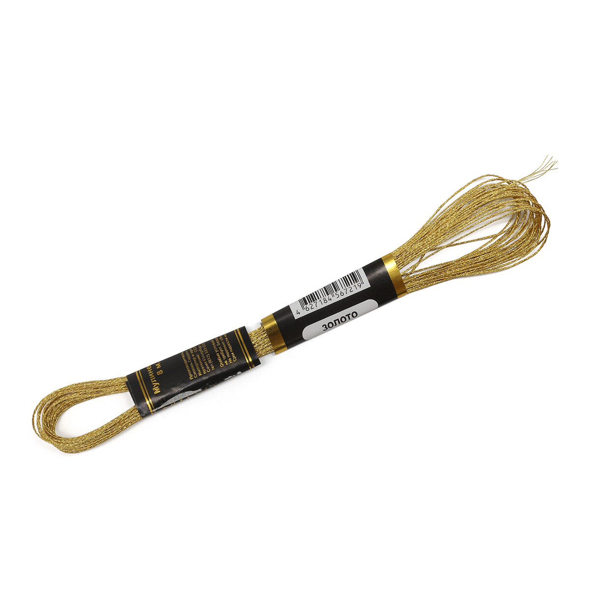 Мулине набор золото металлик Bestex B33, 100% полиэстер, 8 м*12 шт