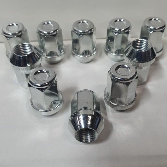 Гайка колёсная 14x1,5x35, конус, под 19 ключ, 10 штук