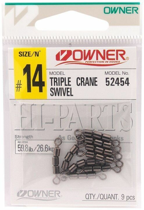 Вертлюги тройные Owner 52454 № 14 (9шт)