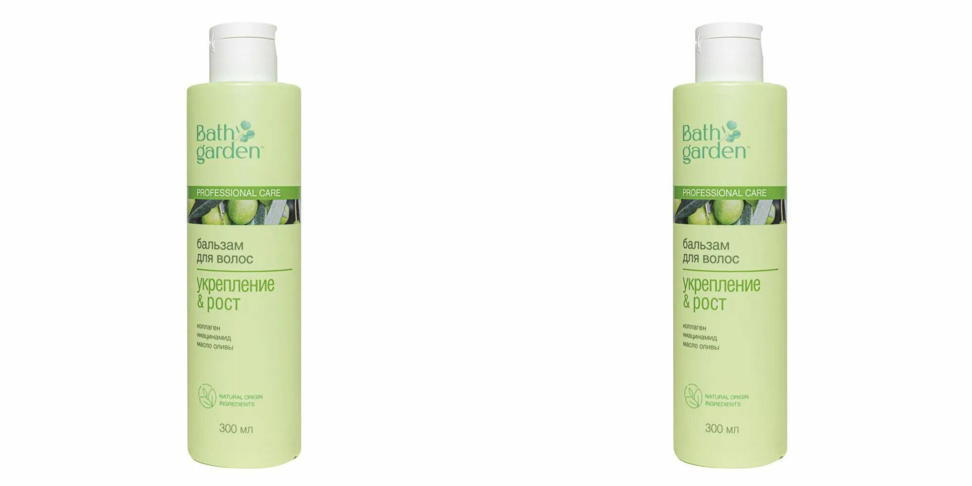 Bath Garden Бальзам для волос Укрепление и рост, 300 мл, 2 шт.