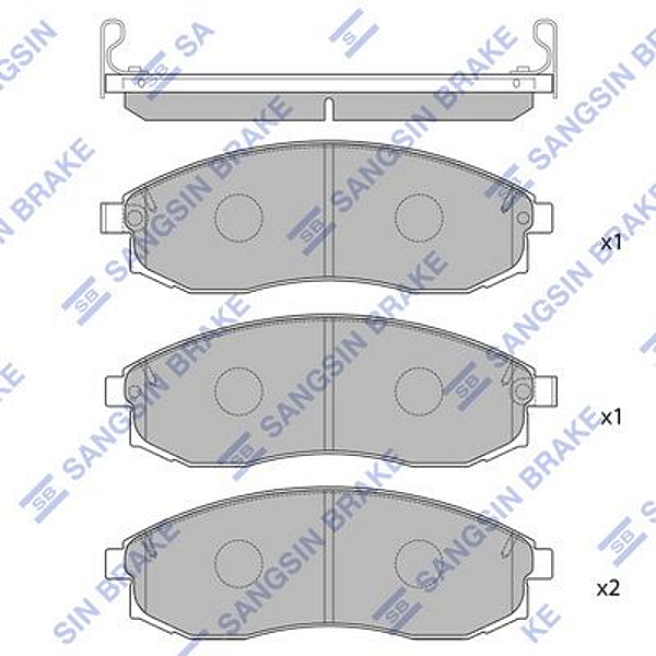 HI-Q SP1256 sp1256 колодки дисковые передние\ Mitsubishi (Мицубиси) l200 2.5td 4wd 01