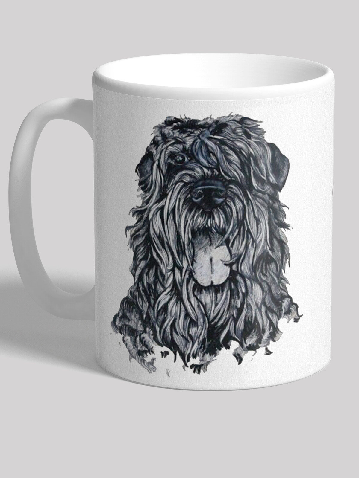 Кружка cooperative.moscow " Лучший друг Черный терьер" (Черный терьер , кружка с Черным терьером, собаковод, собаколюб, собака, подарок с любовью, друг человека, кружка с собакой) , 330 мл, 1 шт